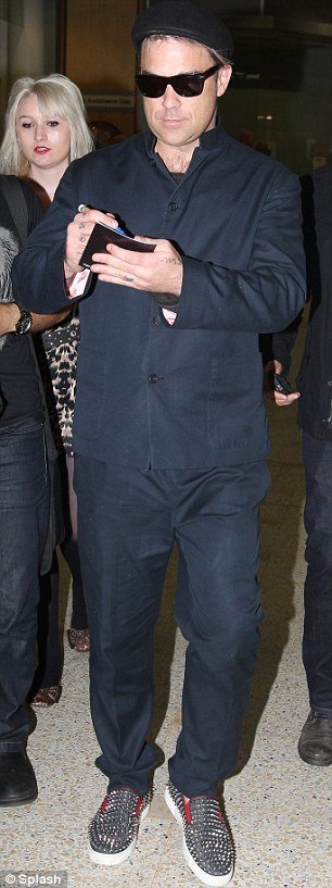 Robbie Williams Live - Arrivée de Robbie à Sydney